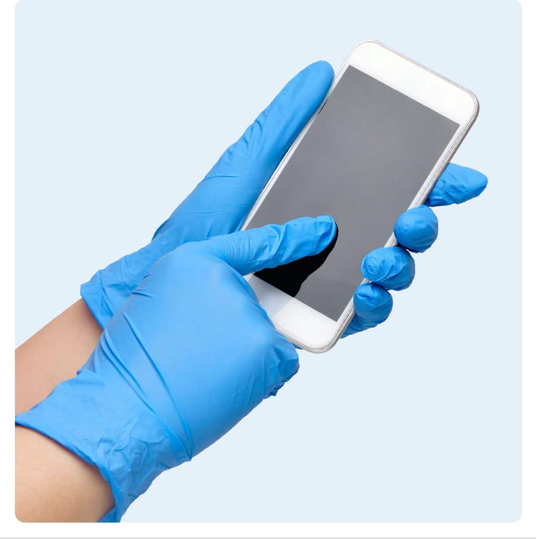 USA FDA Approved Synguard Medical Blue Nitrile Exam Gloves Latex Free ...