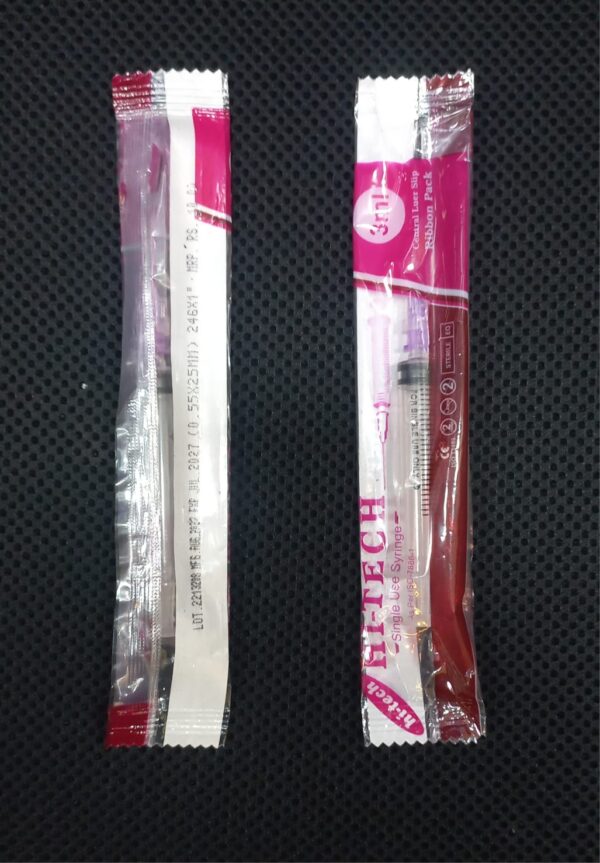 HI-TECH Single Use STERILE HYPODERMIC SYRINGES Without Needle ...