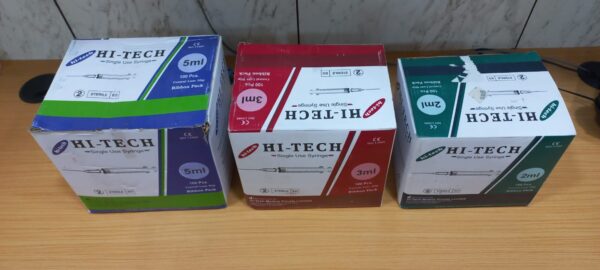 HI-TECH Single Use STERILE HYPODERMIC SYRINGES With Needle - Seelingo ...