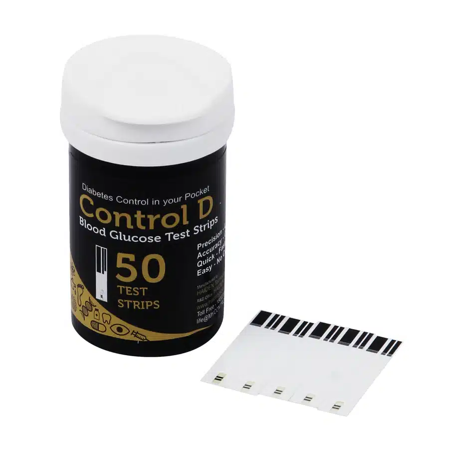 CONTROL D GLUCOMETER STRIPS - PACK OF 50 STRIPS (1pcs) - Seelingo.in ...