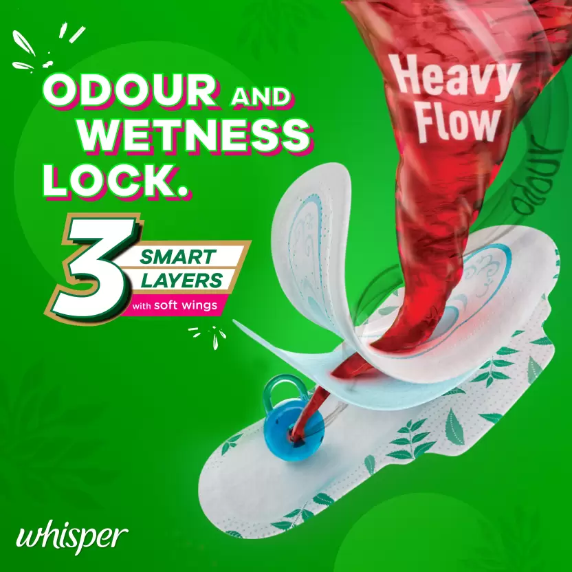 Whisper Ultra Clean XL+ Hygiene & Comfort Sanitary Pad (Pack of 60 ...