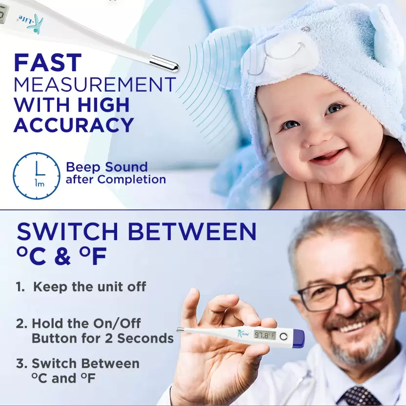 K-life DT-01 Digital Body Fever check Machine for Testing Kids Adults ...