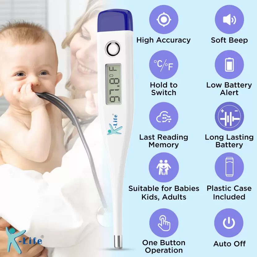 K-life DT-01 Digital Body Fever check Machine for Testing Kids Adults ...