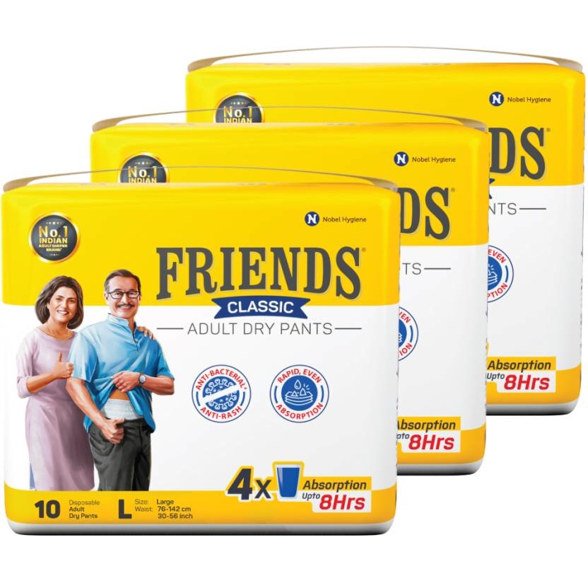 FRIENDS Classic Diaper Pull Ups Pants Adult Diapers - L (30 Pieces ...