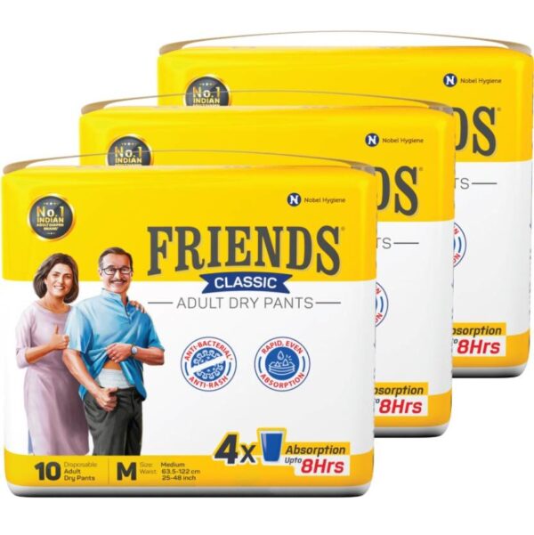 FRIENDS Classic Diaper Pull Ups Pants Adult Diapers - M (30 Pieces ...