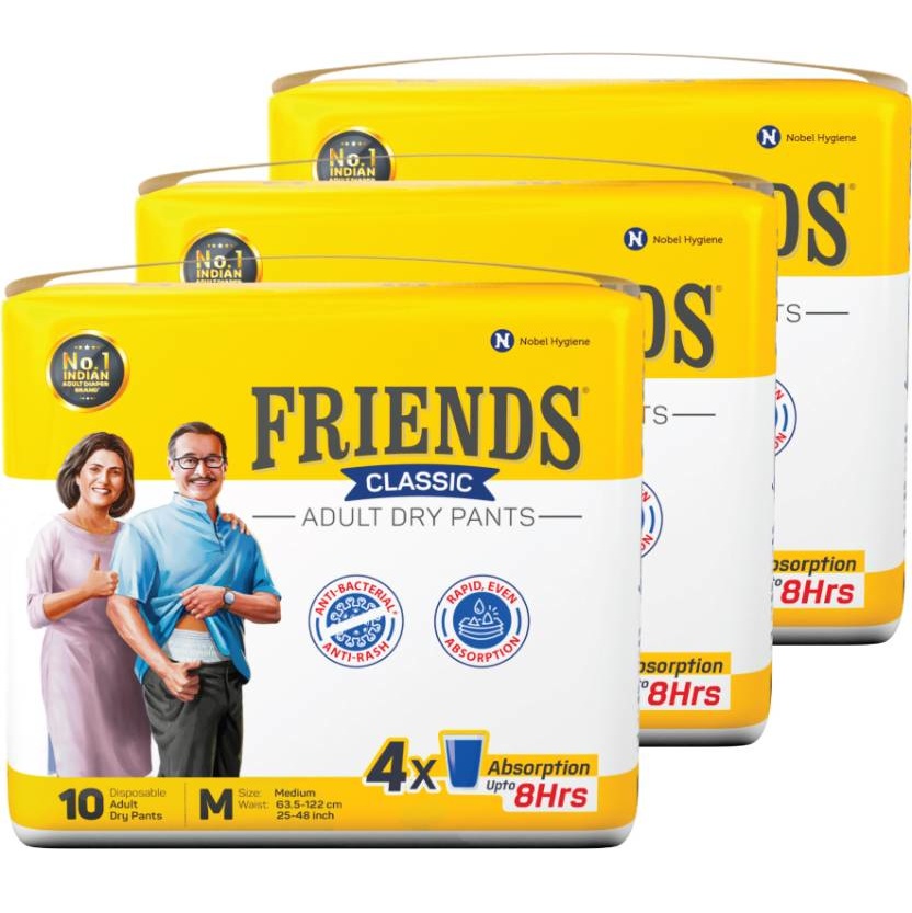 FRIENDS Classic Diaper Pull Ups Pants Adult Diapers - M (30 Pieces ...