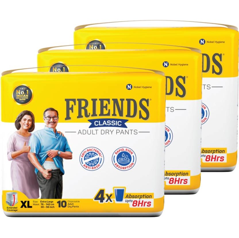FRIENDS Classic Diaper Pull Ups Pants Adult Diapers - XL (30 Pieces ...