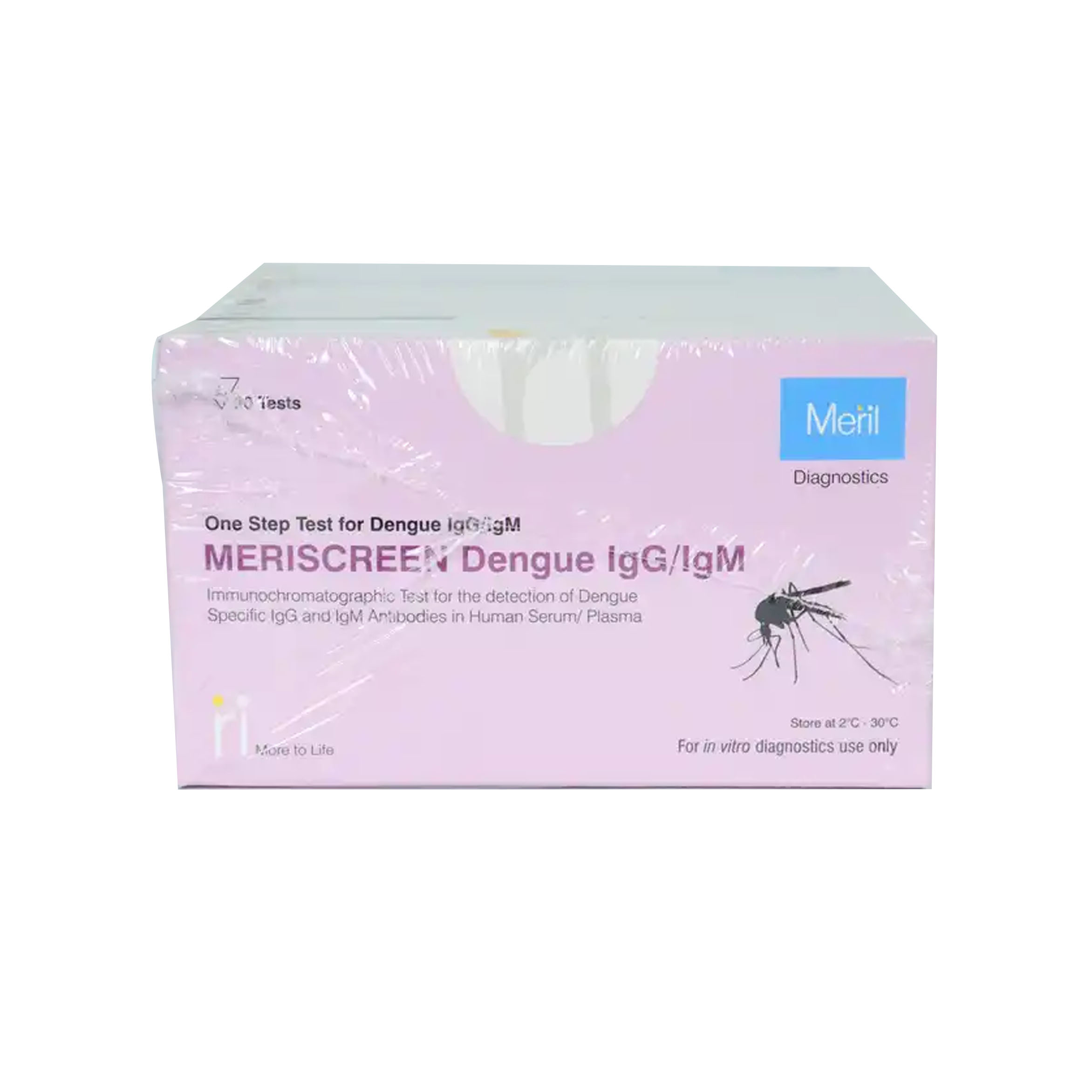 Meril Meriscreen IgG/IgM Dengue Rapid Card - Pack of 20 Tests (RPDDAB ...