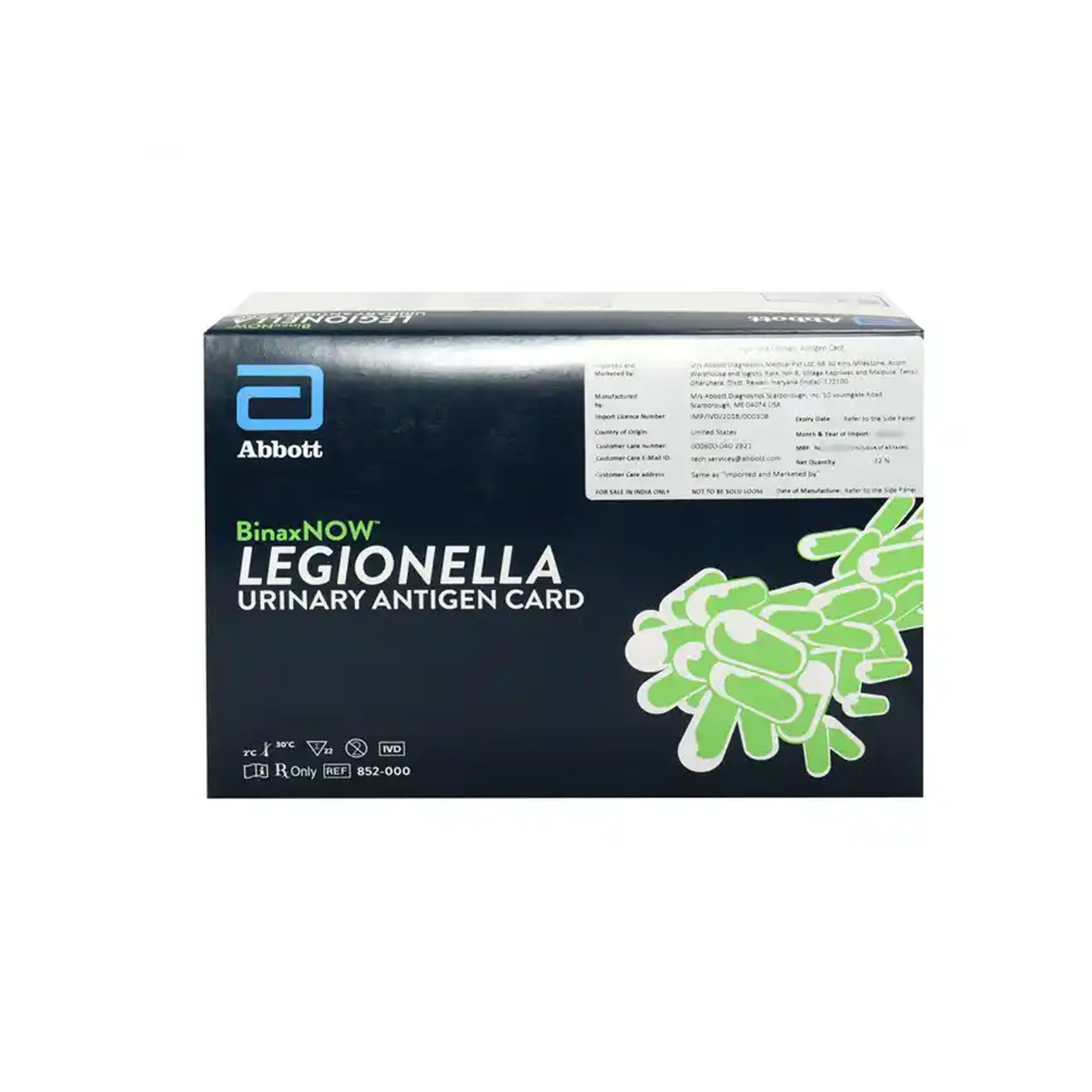 Abbott Binaxnow Legionella Urinary Antigen Rapid Card - Pack of 22 ...