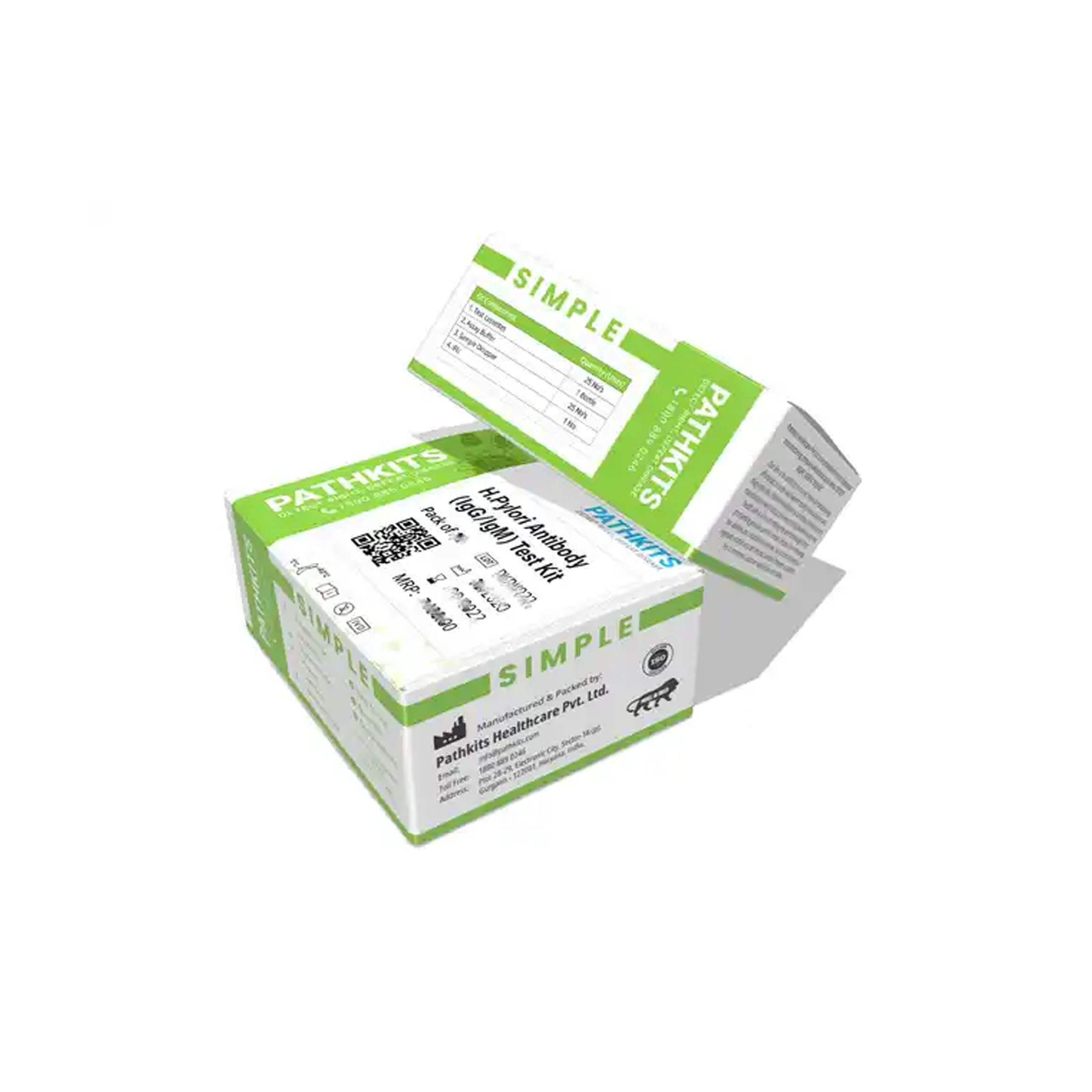 Pathkits Simple H. Pylori IgG/IgM Antibody Test Kit - Pack of 25 Tests ...