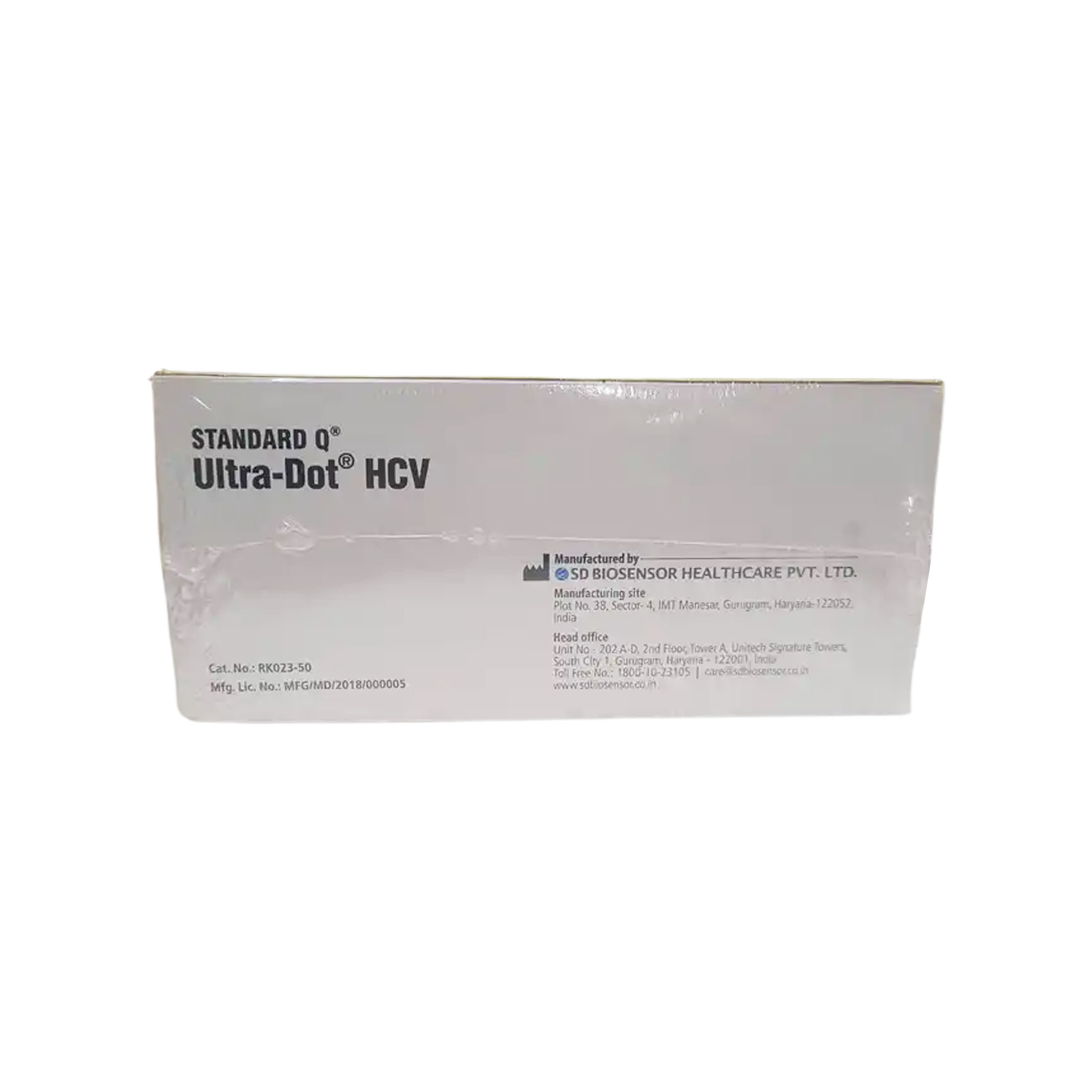 SD Biosensor Standard Q Ultra - Dot HCV Rapid Card - Pack of 50 Tests ...