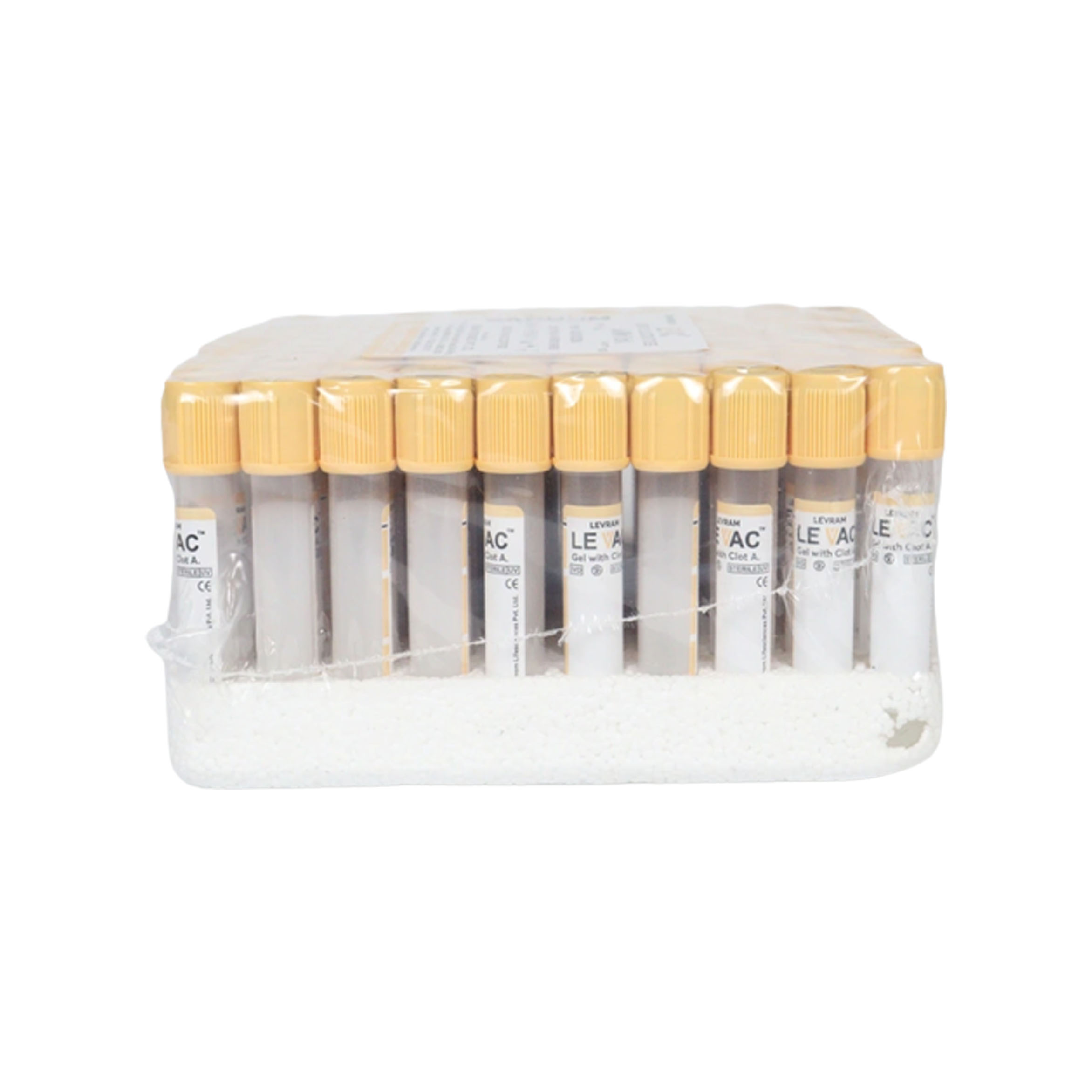 Levram Gel Clot Act Vacuum Blood Collection Tube - 3.5ml Pack of 100 ...