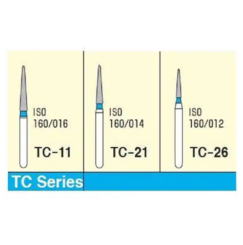 Mani Taper Conical End (TC) Series Regular Shank Diamond Burs - Super ...